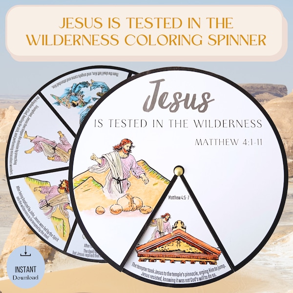 Jesus in the Wilderness - Etsy