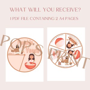 Printable Parable of the Yeast Spinner Wheel, Sunday School Craft ...