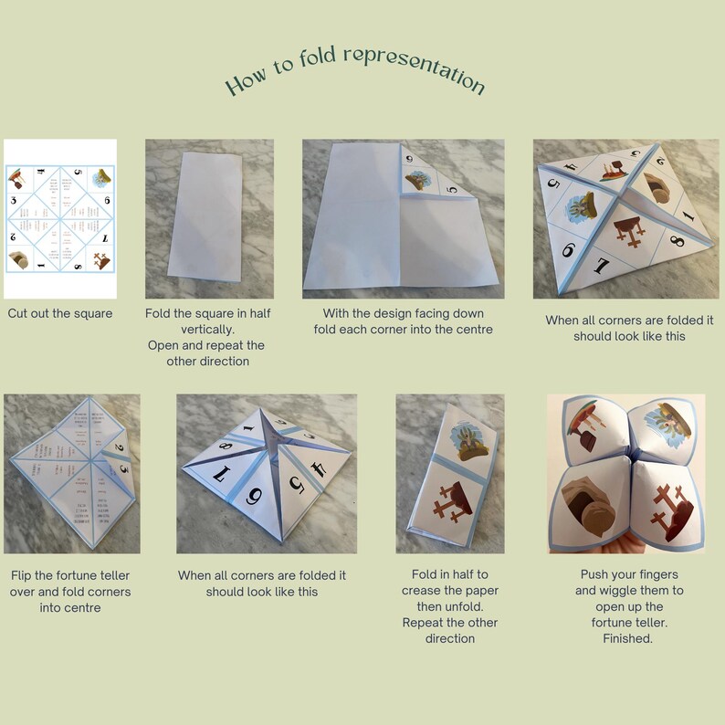 Jesus Appears to His Disciples Cootie Catcher for Kids| Printable ...
