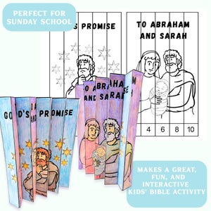 God's Promise to Abraham and Sarah Agamograph Craft, Sunday School ...