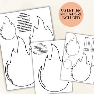 3D Pentecost Flame Craft| Sunday School Activity for Kids| Instant ...