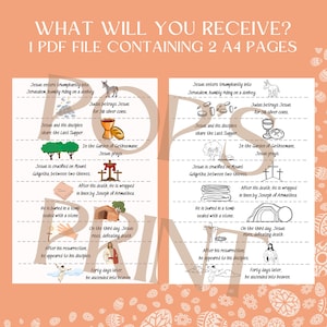 Easter Story Paper Chain Garland: Printable Sunday School Craft Kids ...