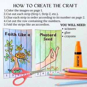 Printable Faith Like a Mustard Seed Agamograph – Sunday School Craft ...