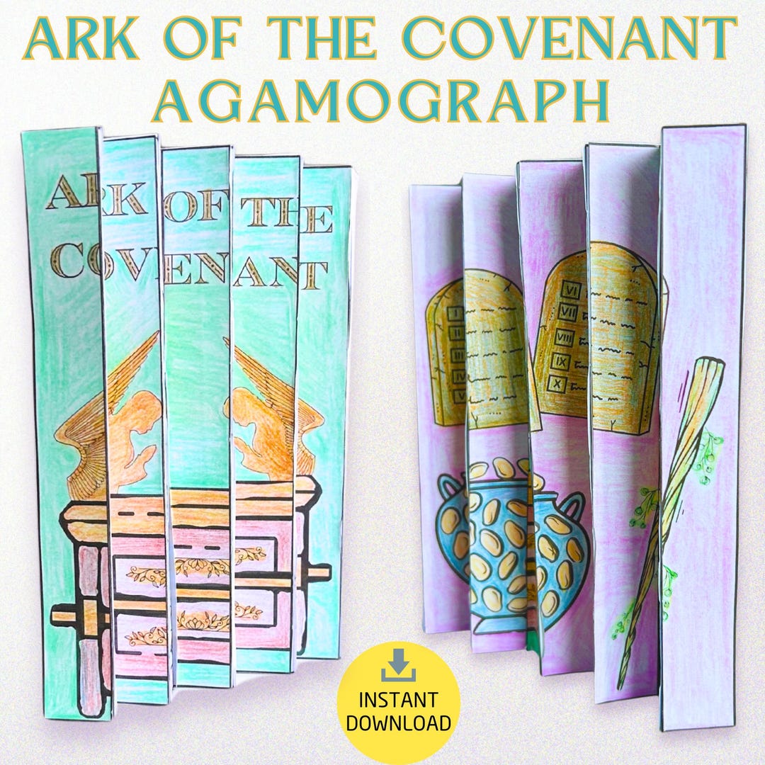 Printable Ark of the Covenant Agamograph – Sunday School Craft, Bible ...