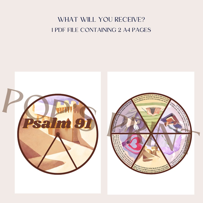Psalm 91 Spinner Wheel | Psalm 91 Craft | Sunday School Craft | Kids ...