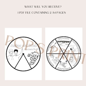 Sunday School Craft - Printable Joshua and Caleb Coloring Spinner Wheel ...