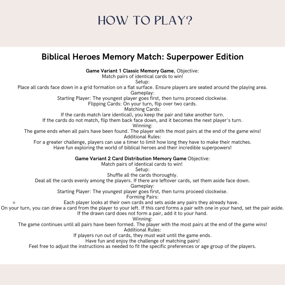 Printable Bible Heroes and Their Traits Sunday School Craft, Bible ...