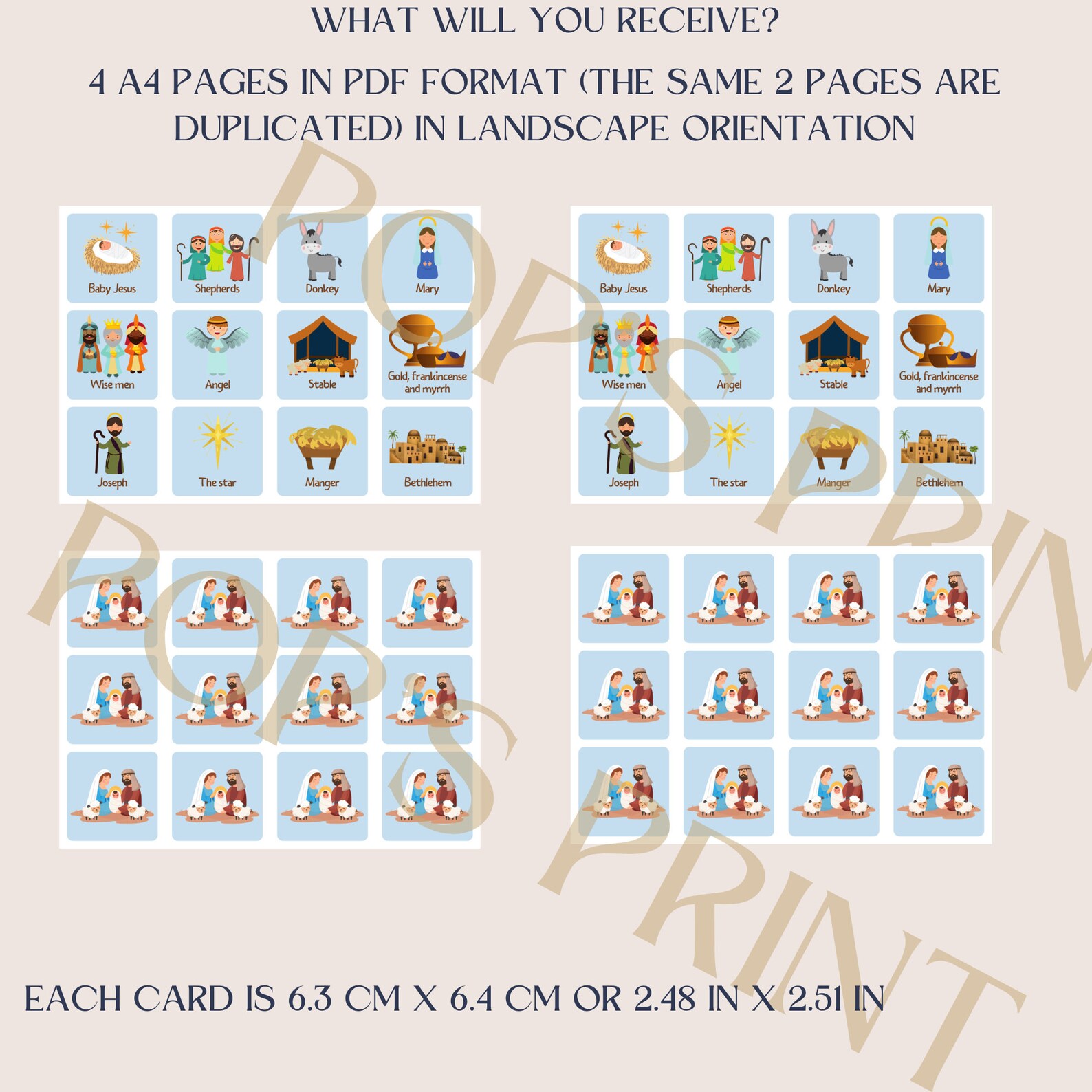 Jesus is Born Memory Game| Nativity Game| Bible Lessons for Kids ...