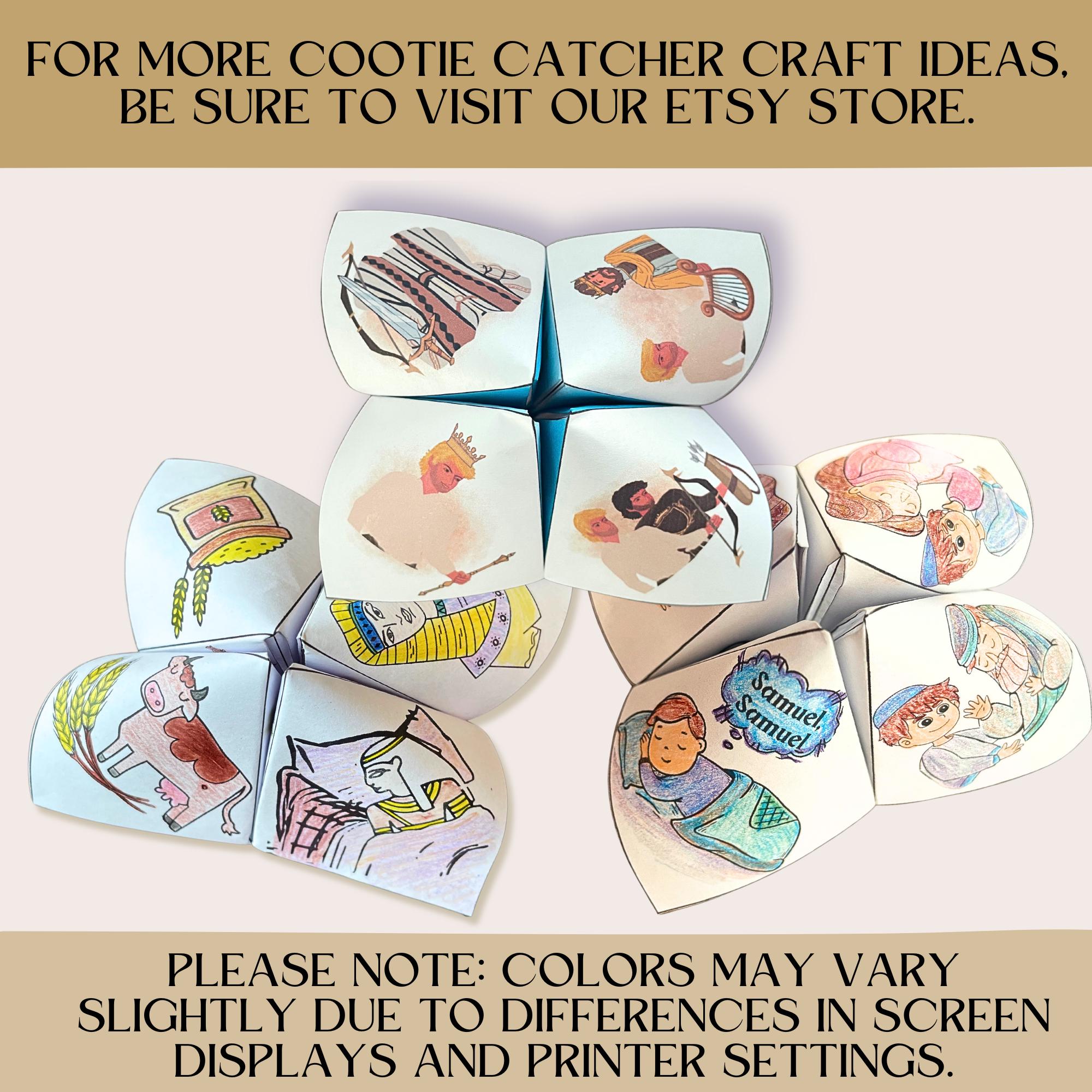 Crucifixion Cootie Catcher for Kids| Printable Sunday School Bible ...