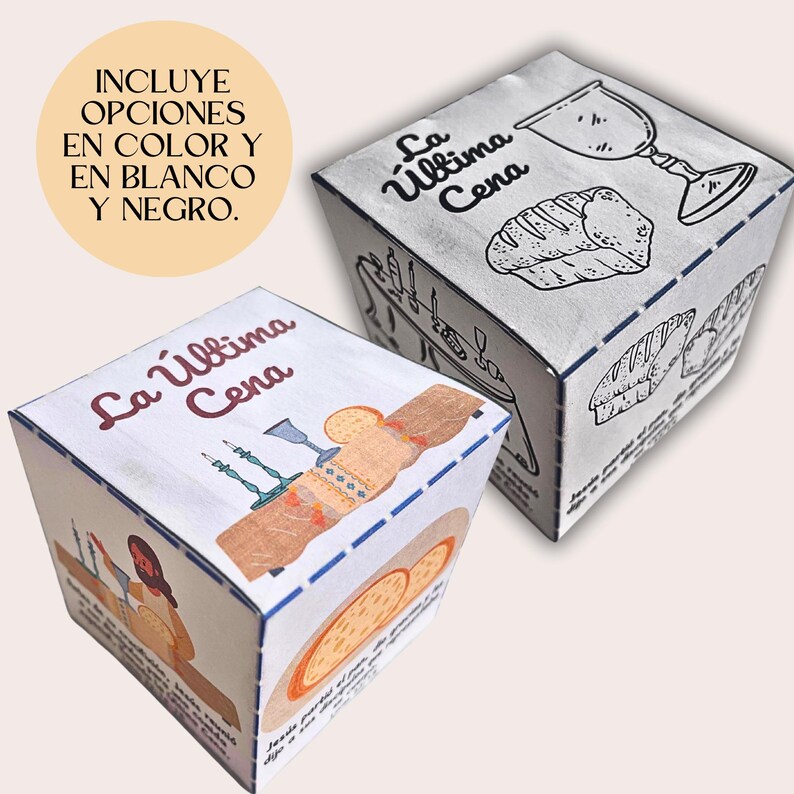El Cubo de la Última Cena para Niños/ Historia para la escuela ...