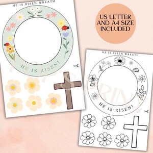Easter Wreath Craft| Sunday School Activity for Kids| Instant Download ...