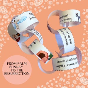 Easter Story Paper Chain Garland: Printable Sunday School Craft Kids ...