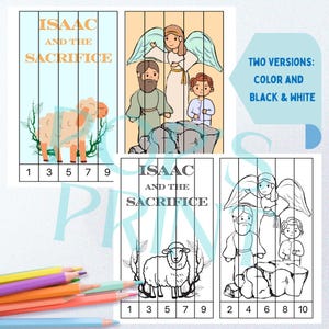 Printable Isaac and the Sacrifice Agamograph – Sunday School Craft ...