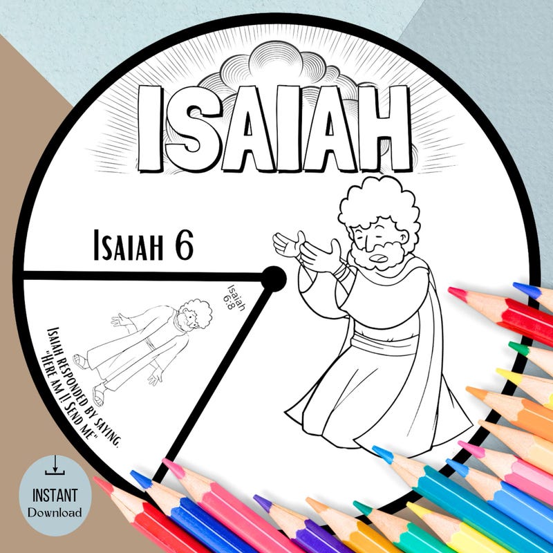 Printable Craft Isaiah - Etsy