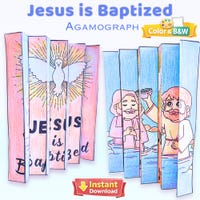 Jesus is Baptized by John the Baptist Bible Story Craft: Sunday School ...