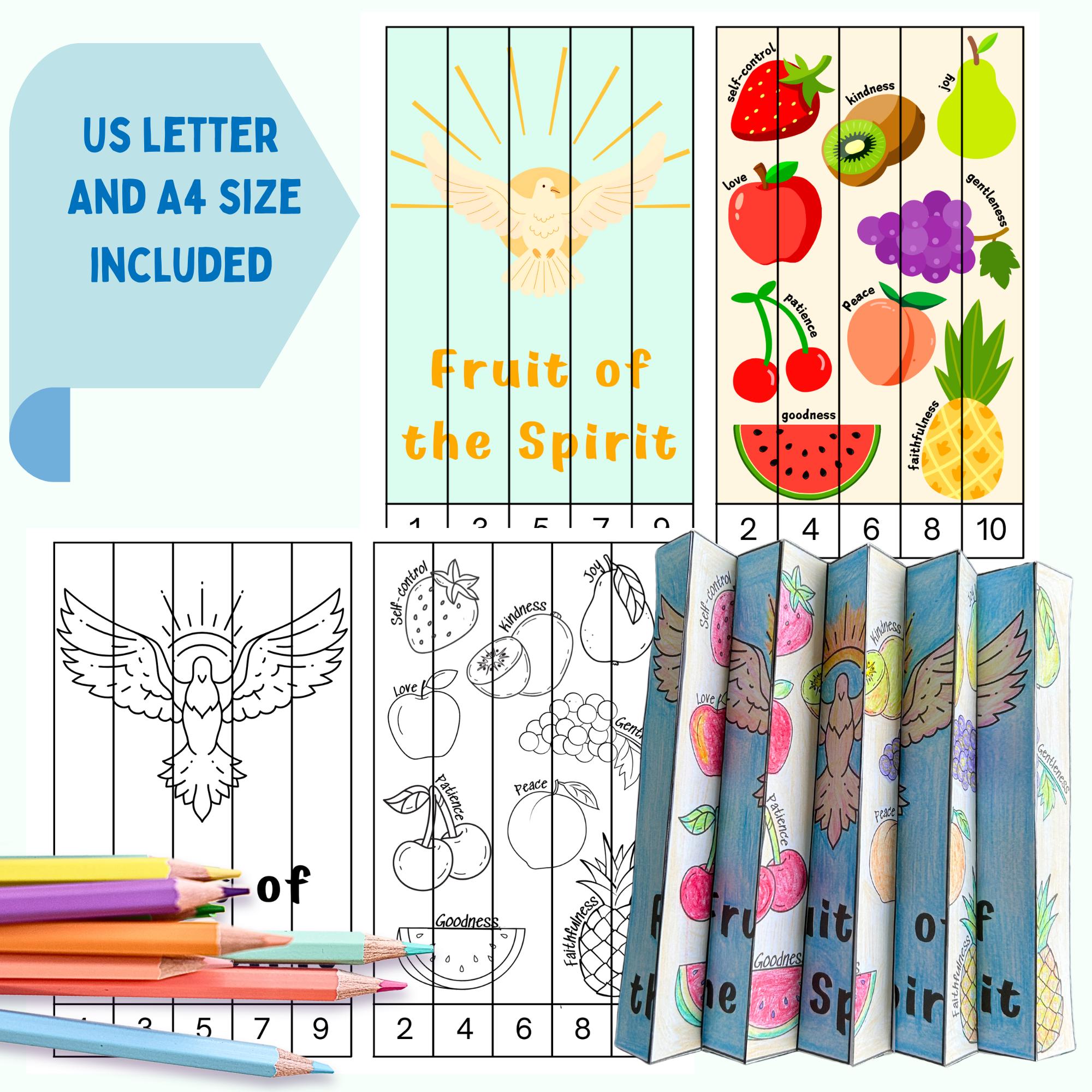 Printable Fruit of the Spirit Agamograph – Sunday School Craft ...