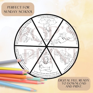 Printable the Prodigal Son Sunday School Craft | the Lost Son Parable ...