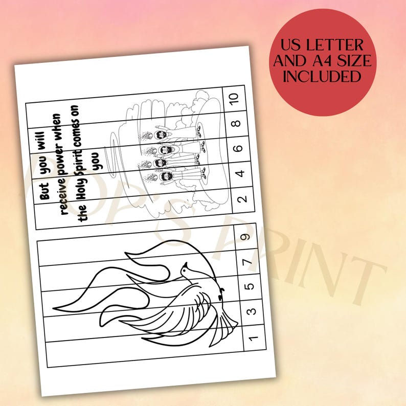 SPANISH - Pentecost Agamograph Craft| Sunday School Activity for Kids ...