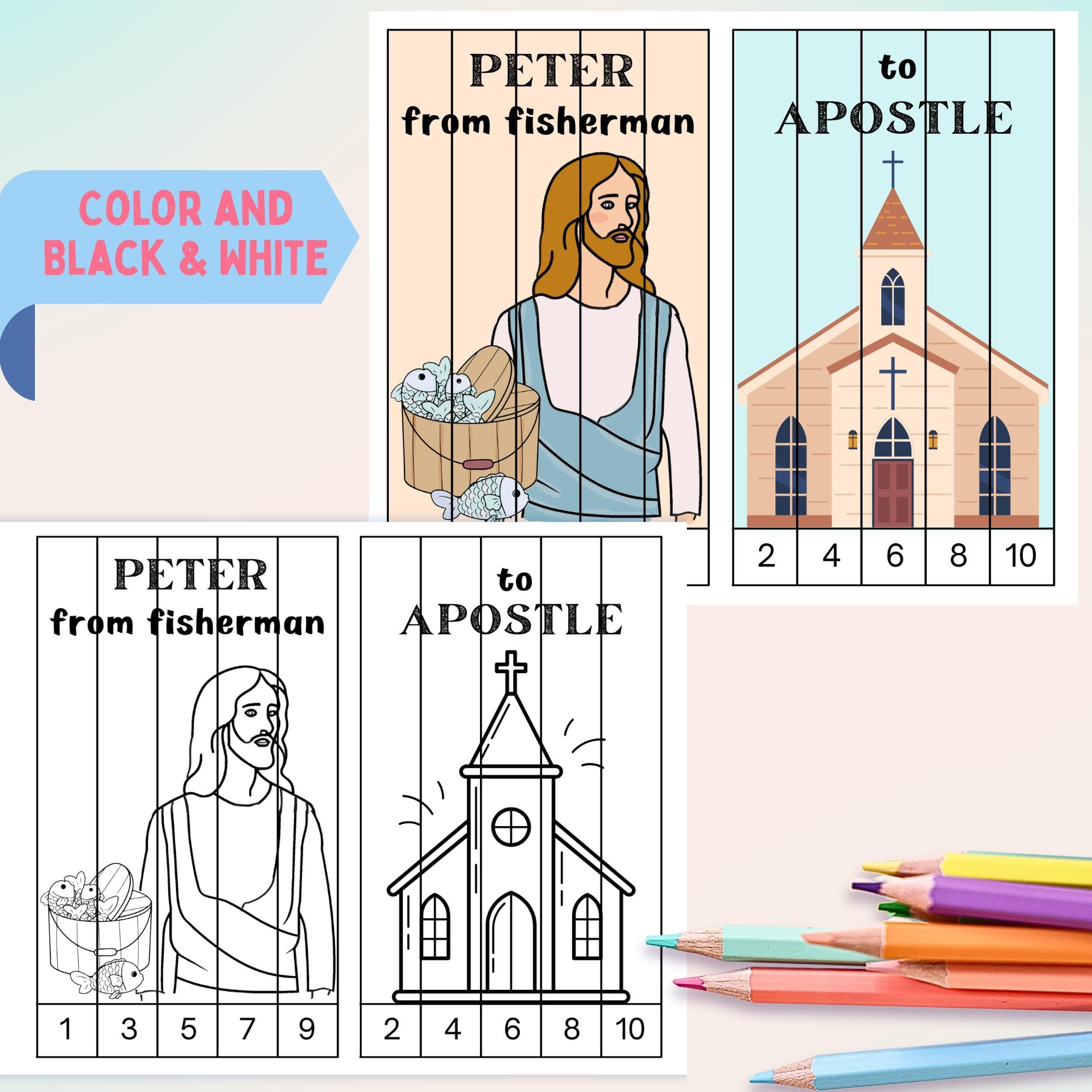 Peter the Apostle Agamograph Craft , Sunday School Bible Activity ...
