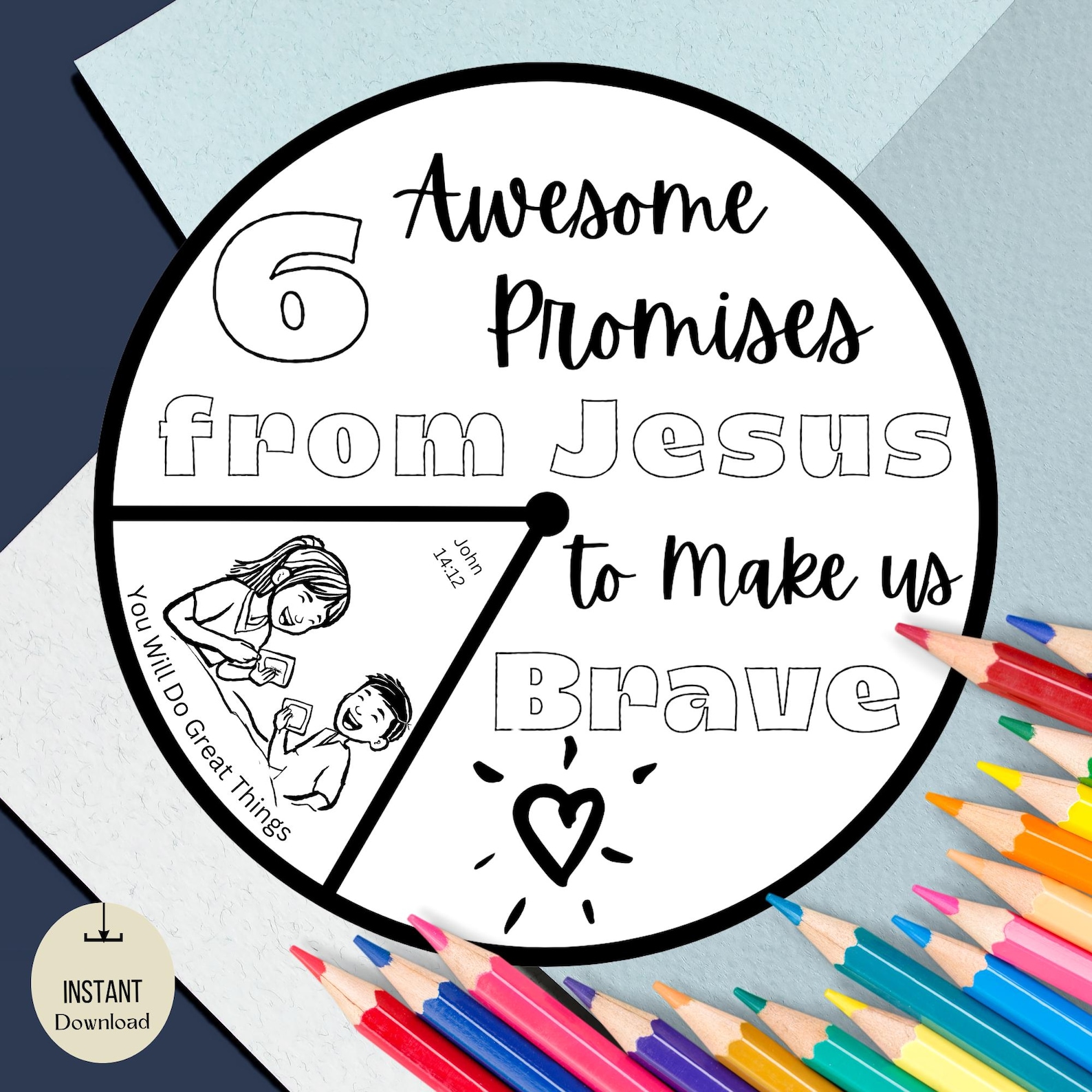 Building Christian Character Craft for Kids – Printable Bible Verses ...