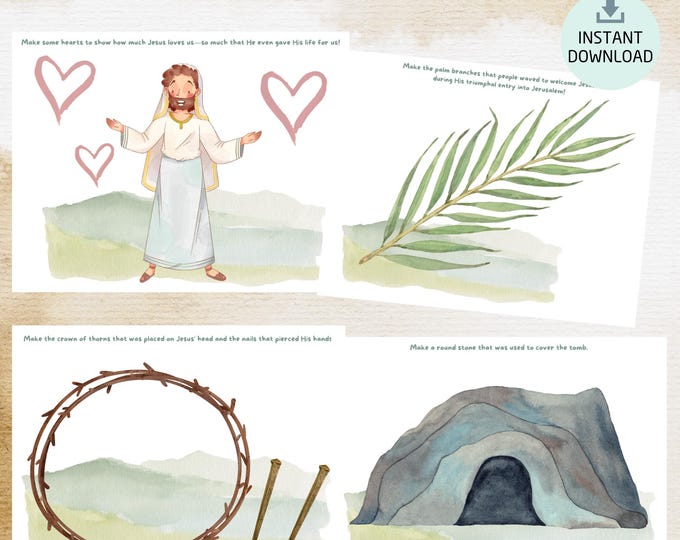 Easter Playdough Mats Printable | Holy Week | Palm Sunday | Maundy ...