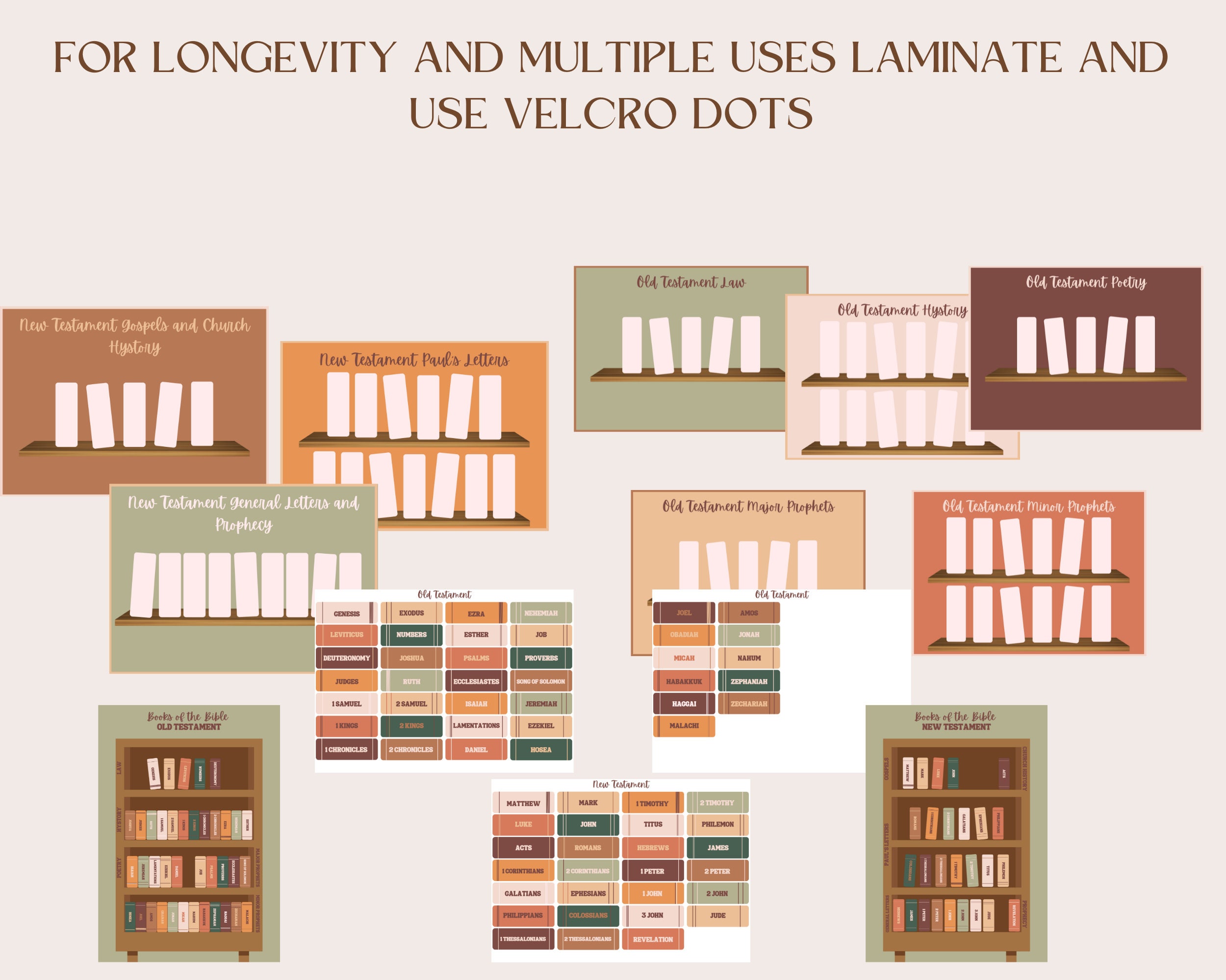 Books of the Bible Activity Old Testament Printable New Testament ...