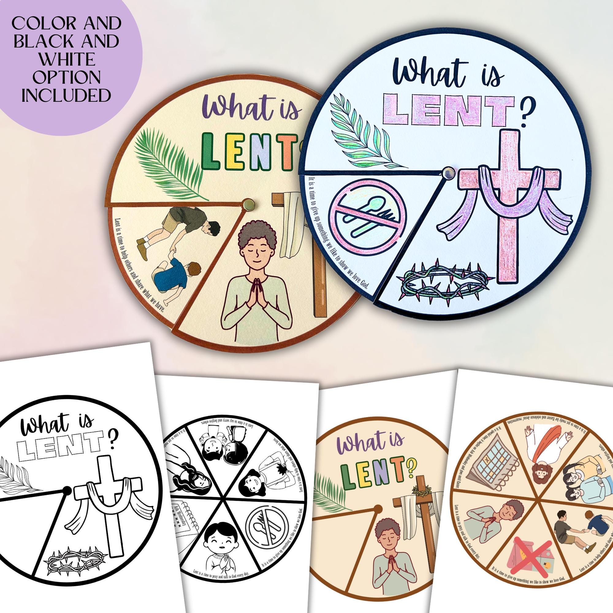 Lent Crafts Bundle for Kids| Printable Sunday School Bible Activity ...