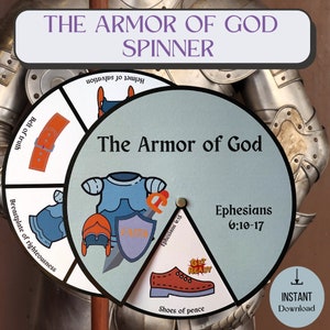 The Armor of God Spinner Wheel | Printable the Armor of God Craft ...