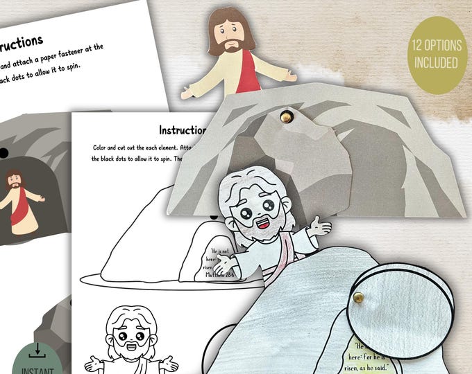 Bible Easter Diorama, Sunday School Christ-centered Craft for Kids ...