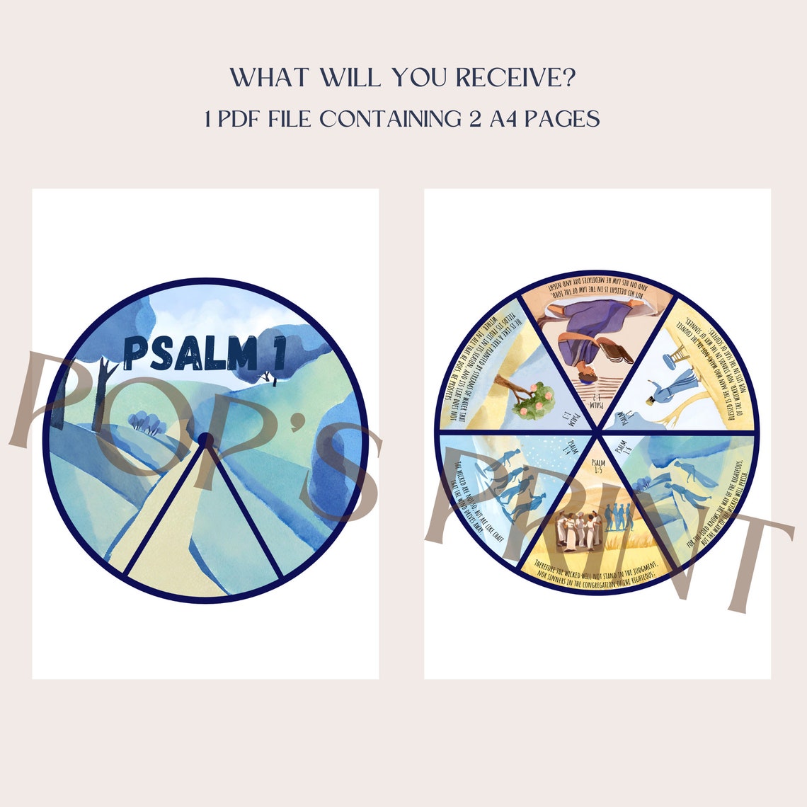 Psalm 1 Spinner Wheel | Psalm 1 Craft | Sunday School Craft | Kids ...