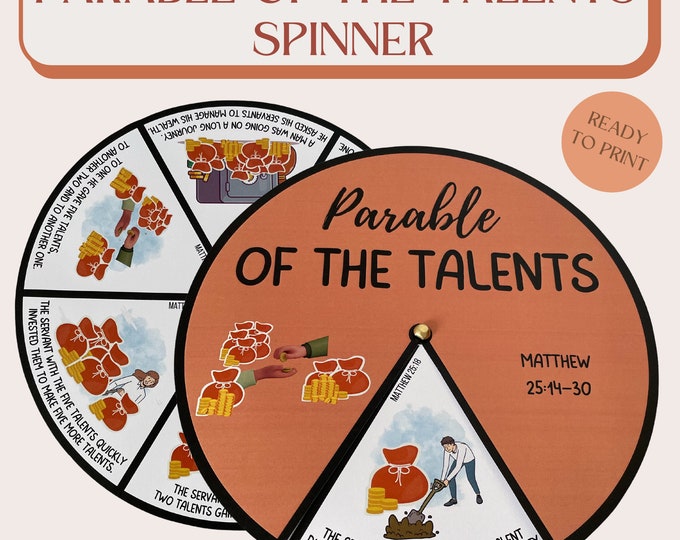 Parable of the Talents, Jesus Parables, Bible Story Activity, Mini Book ...