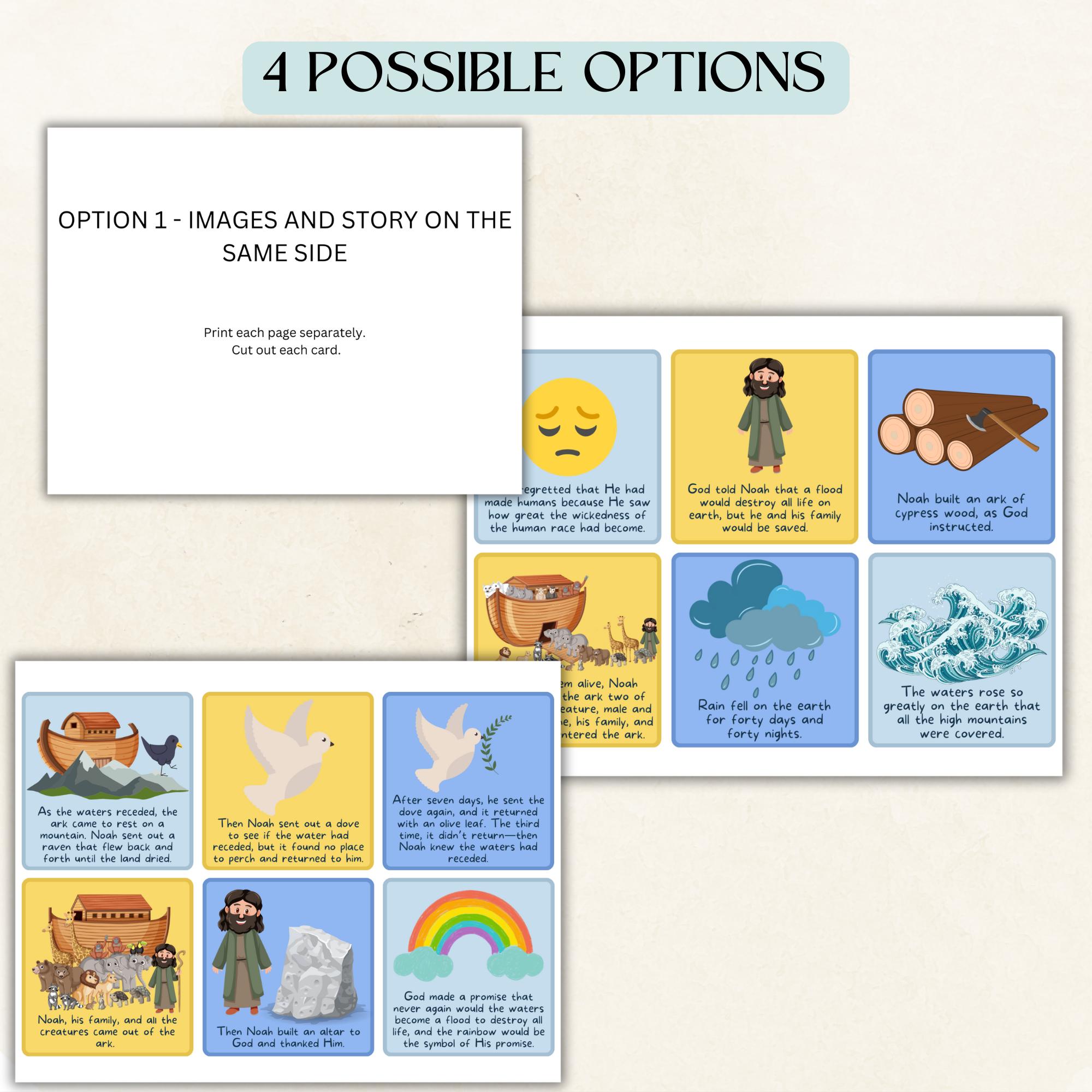 Noah's Ark Flashcards and Activity| Noah's Ark Printable| Noah's Ark ...