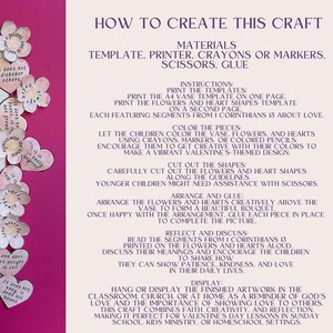 Christian Kids Valentine’s Day Craft, 1 Corinthians 13 Love-themed Cut ...