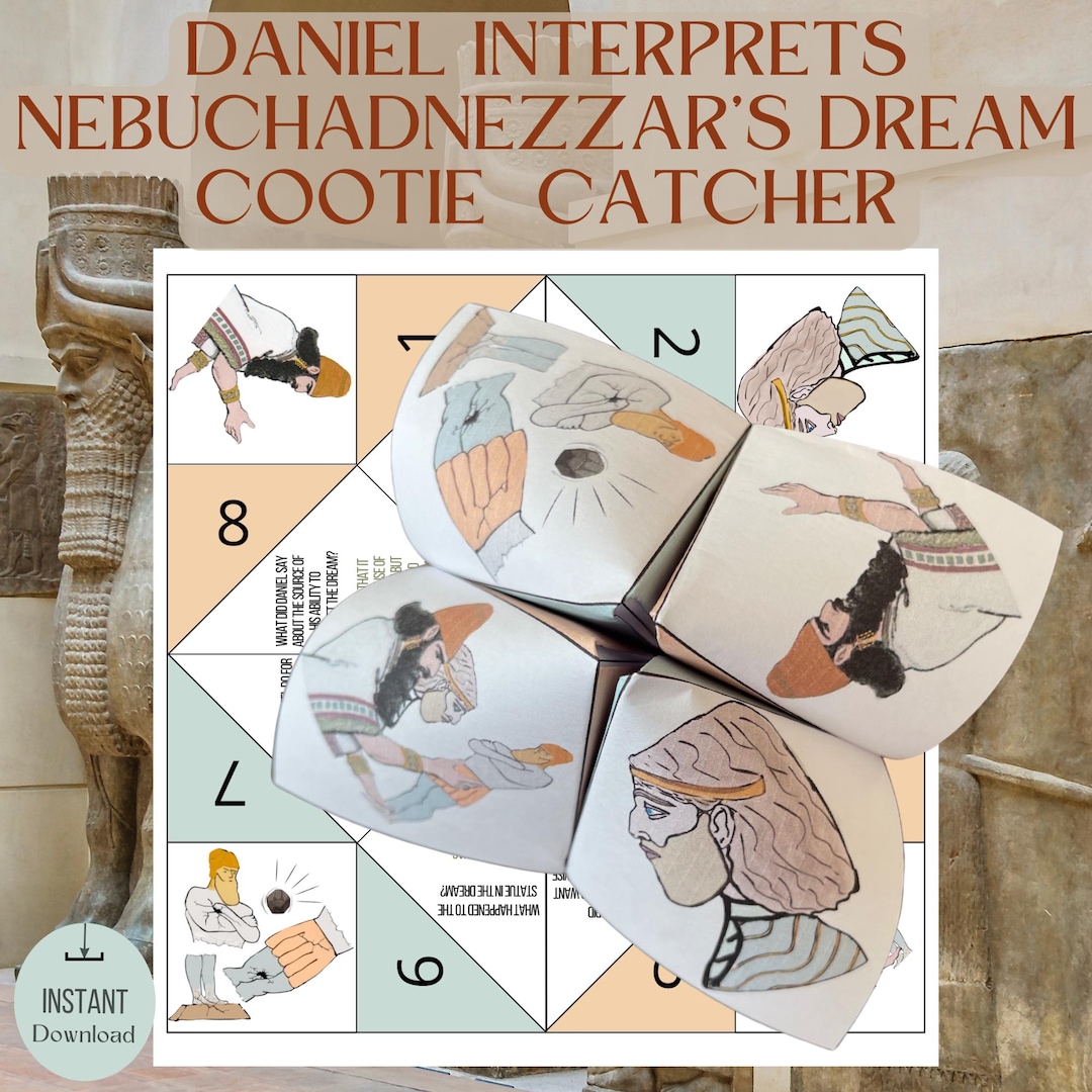 Daniel Interprets Nebuchadnezzar's Dream Cootie Catcher| Sunday School ...