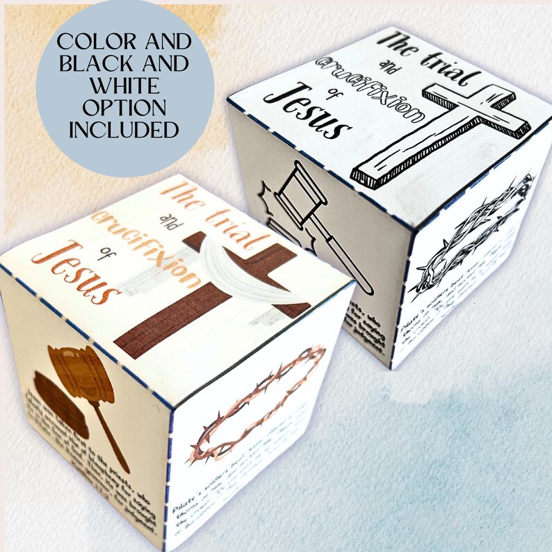 The Trial and Crucifixion of Jesus Story for Kids| Cube Craft ...
