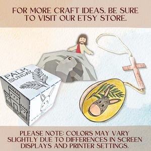 Printable Good Friday Sunday School Craft | 3D Paper Cube Craft for ...