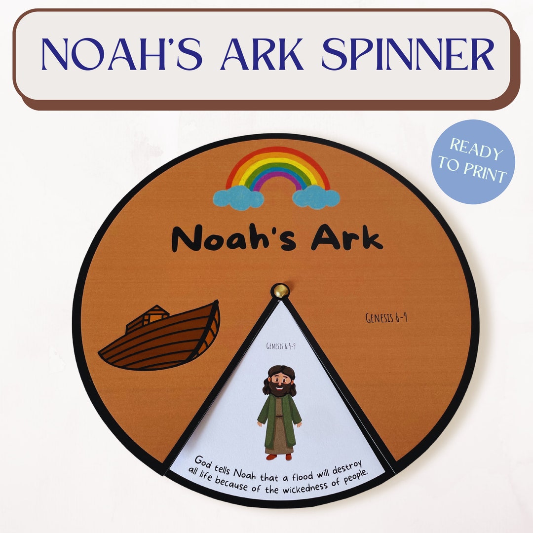 Noah's Ark Spinner Wheel| Noah's Ark Craft| Sunday School Craft| Kids ...