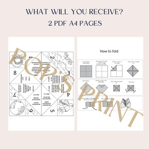 The Creation Printable Coloring Cootie Catcher, Sunday School Craft ...