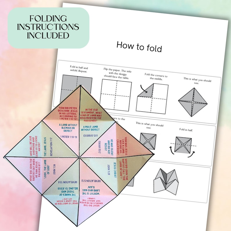 Printable Easter Sunday School Craft: Lamb of God Coloring Cootie ...