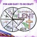 Printable Lent Symbols Sunday School Craft Coloring Spinner Wheel, Kids ...