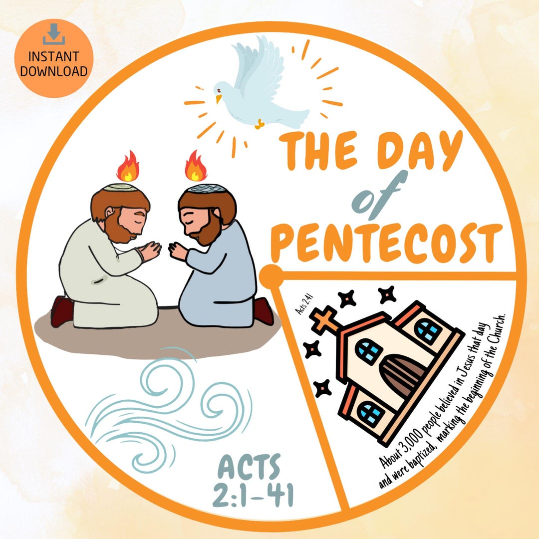 Printable Pentecost Sunday School Craft – Holy Spirit Kids Ministry ...