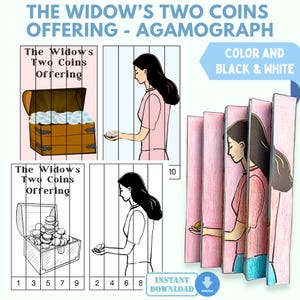 The Widow With Two Coins - Etsy UK