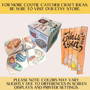 Pentecost Day Cootie Catcher Craft for Kids| Sunday School Activity for ...