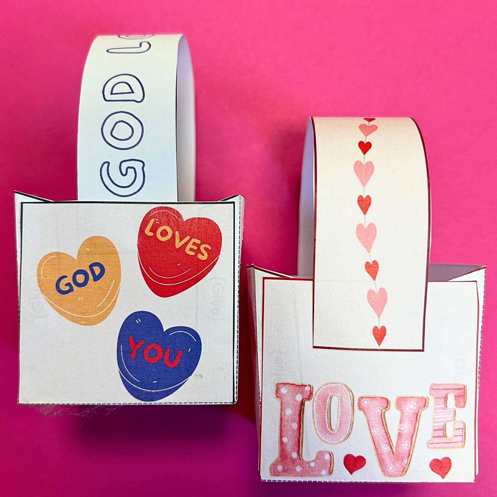 Valentine's Day Bible Verse Basket Printable Craft, Sunday School ...