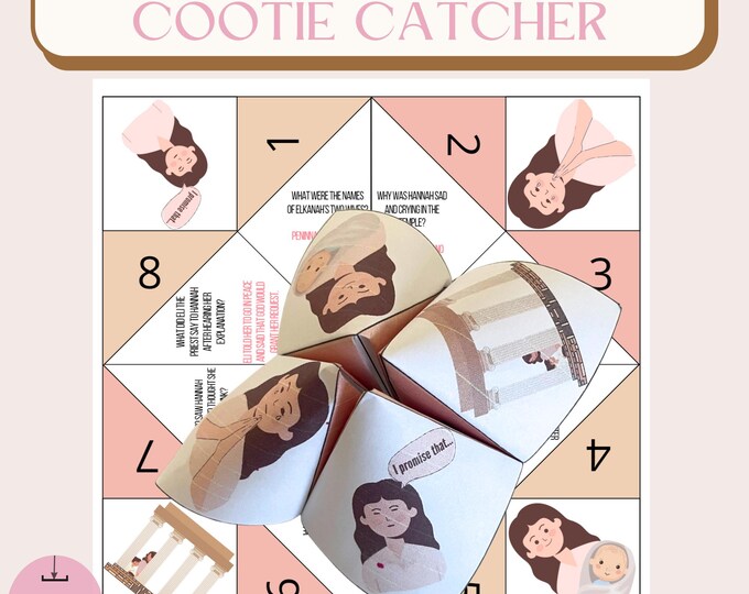 Hannah's Prayer Samuel Bible Story Craft Digital Download in English ...