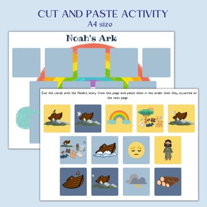 Noah's Ark Flashcards and Activity| Noah's Ark Printable| Noah's Ark ...