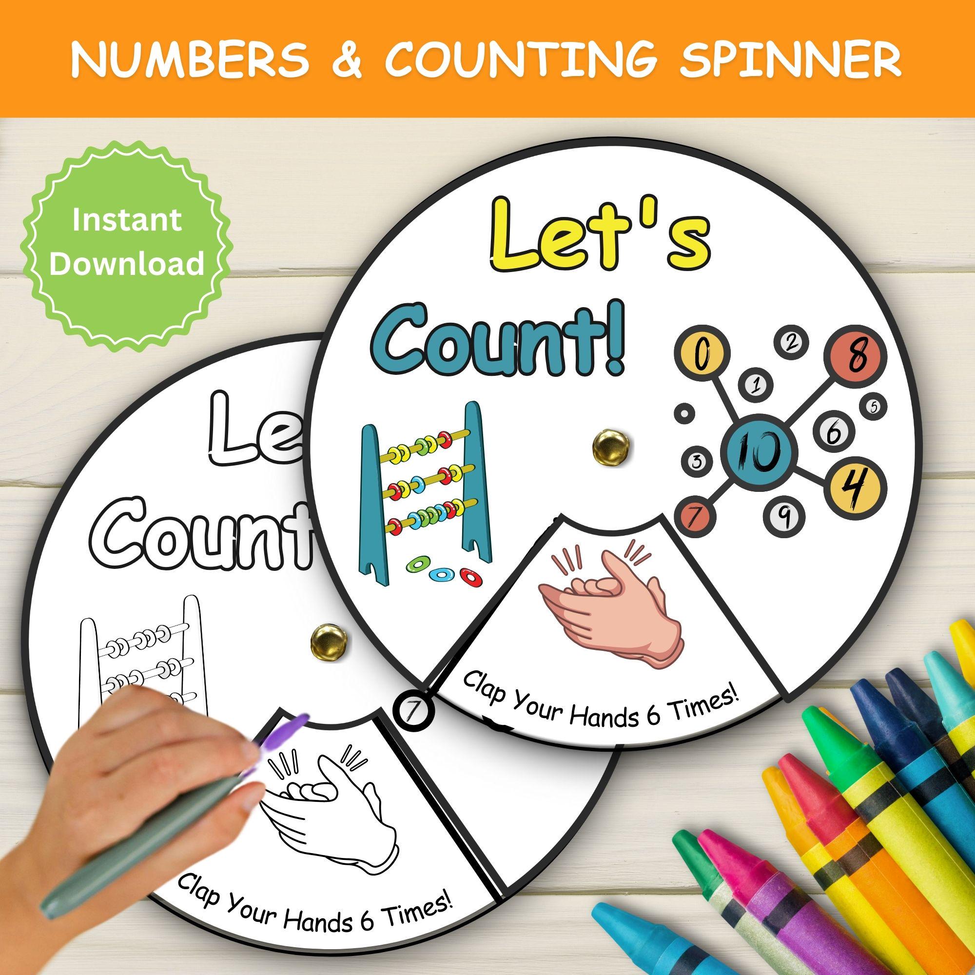 Counting & Numbers Spinner | Fun Math Learning Game for Kids | Autism ...