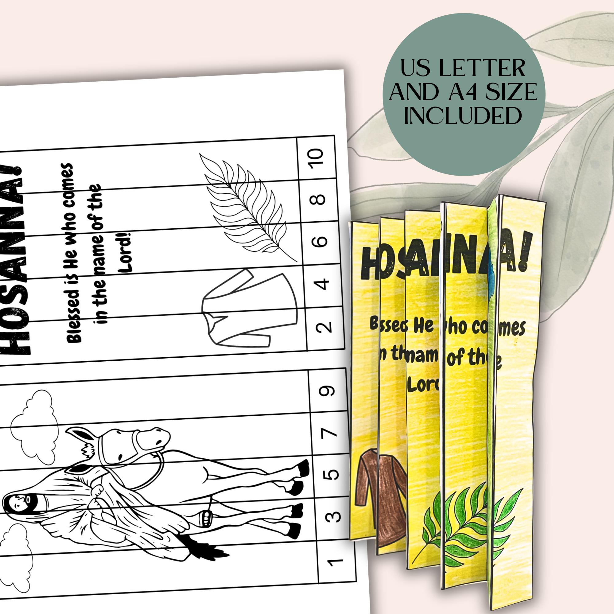 Palm Sunday Agamograph Craft| Sunday School Activity for Kids| Instant ...