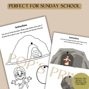 Easter Tomb Craft for Kids| Sunday School Craft| Easter Story Activity ...