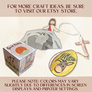 Printable Easter Necklace Craft, Sunday School Holy Week Activity ...